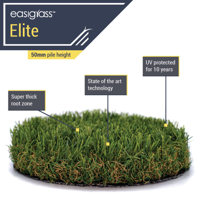 50mm Elite Artificial Grass | Easigrass Dubai